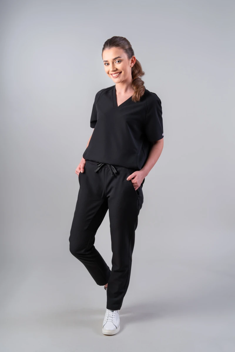 Costum medical negru de damă Jex-Blake - FeelKin